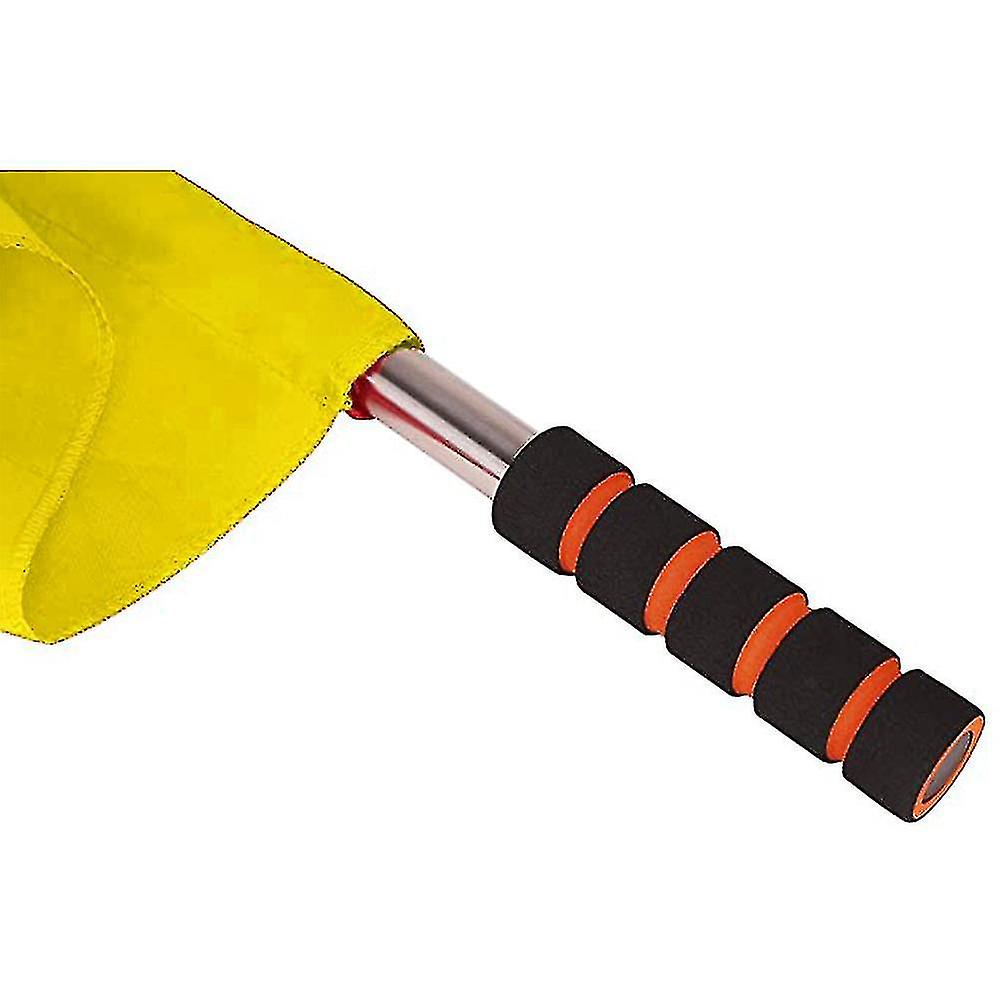 Referee Flag Stainless Steel Command Hand Flag Red Signal Flag Sponge ...