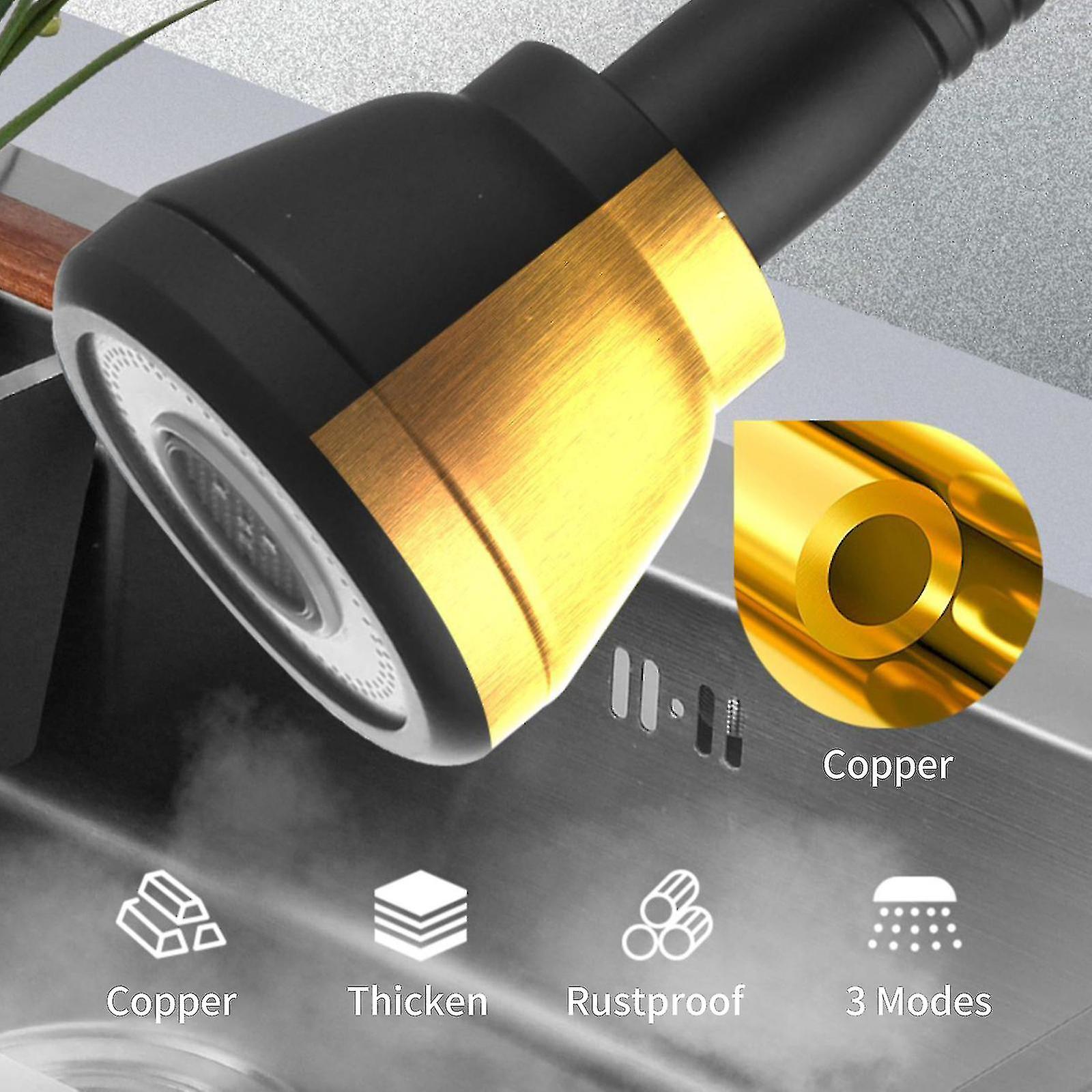 Faucet 360 Rotatable Tap Head Faucet Extender Splash-proof Kitchen Tap ...