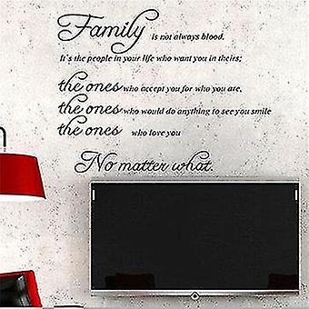 Decorative Stickers Family Quote Wall Sticker Removable Decal Mural Diy ...