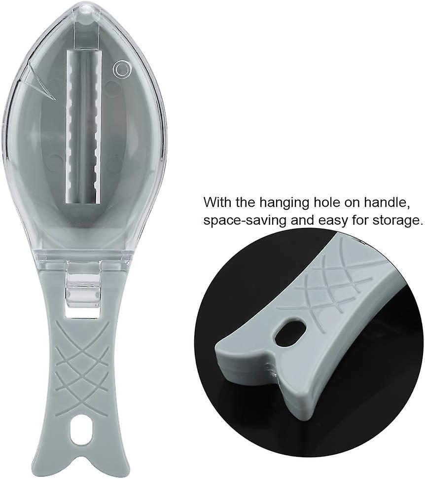 Fish Scraper, Plastic Fish Skin Remover, Kitchen Fish Scraping Brush ...