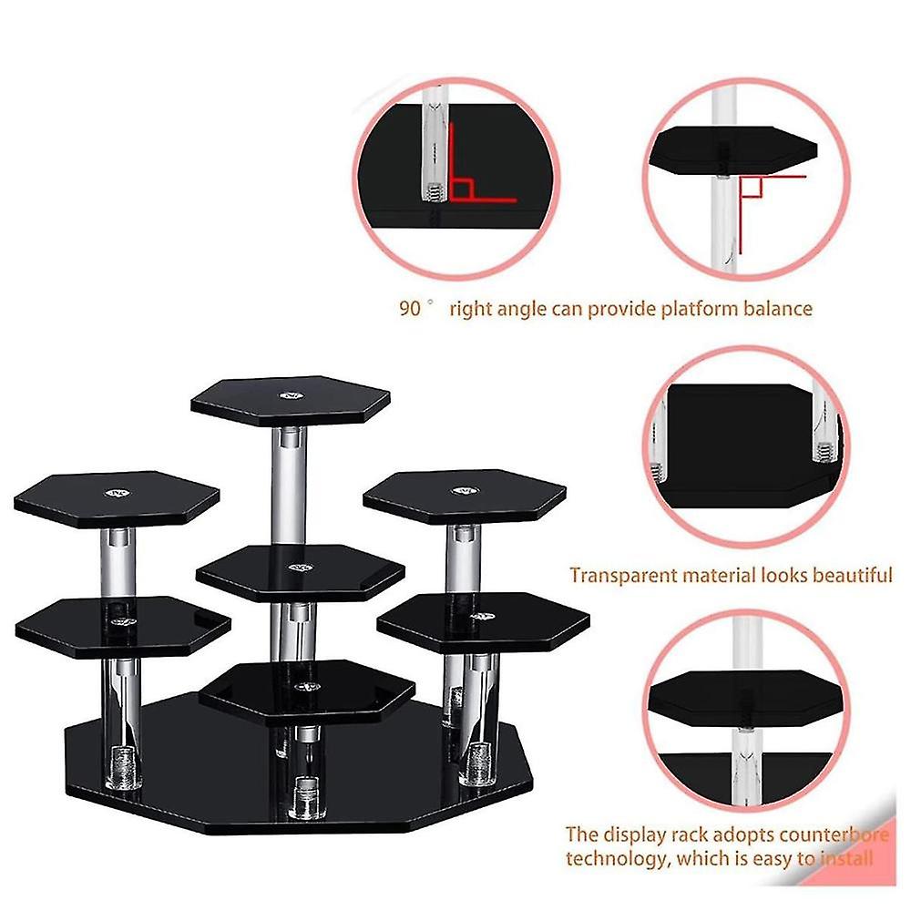 Acrylic Risers Display Stand,7tier Perfume Organizer And Cupcake Stand ...