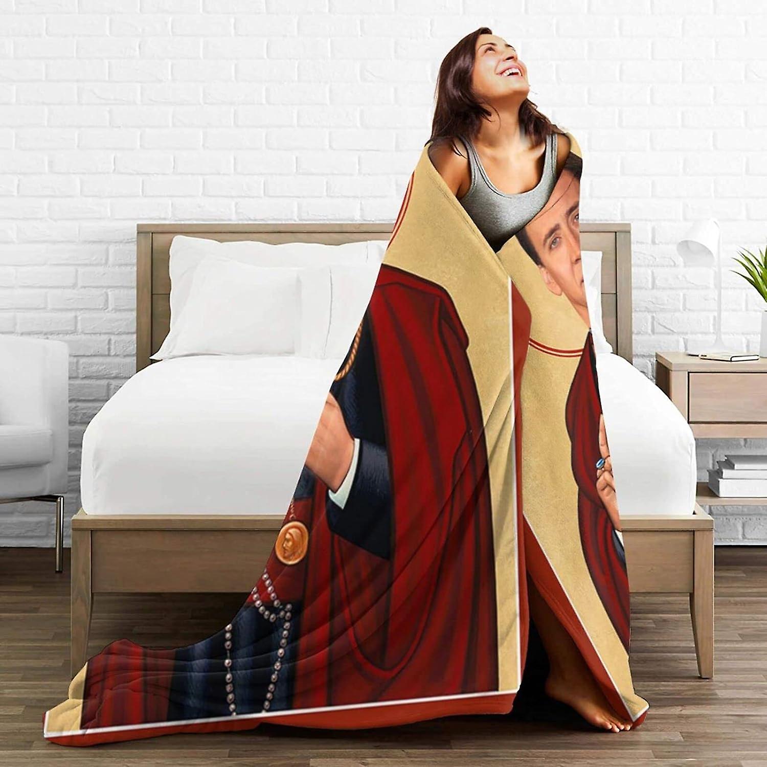 Kast tæppe Hyggeligt letvægts varmt ultrablødt mikrofleecetæppe Nicolas ...