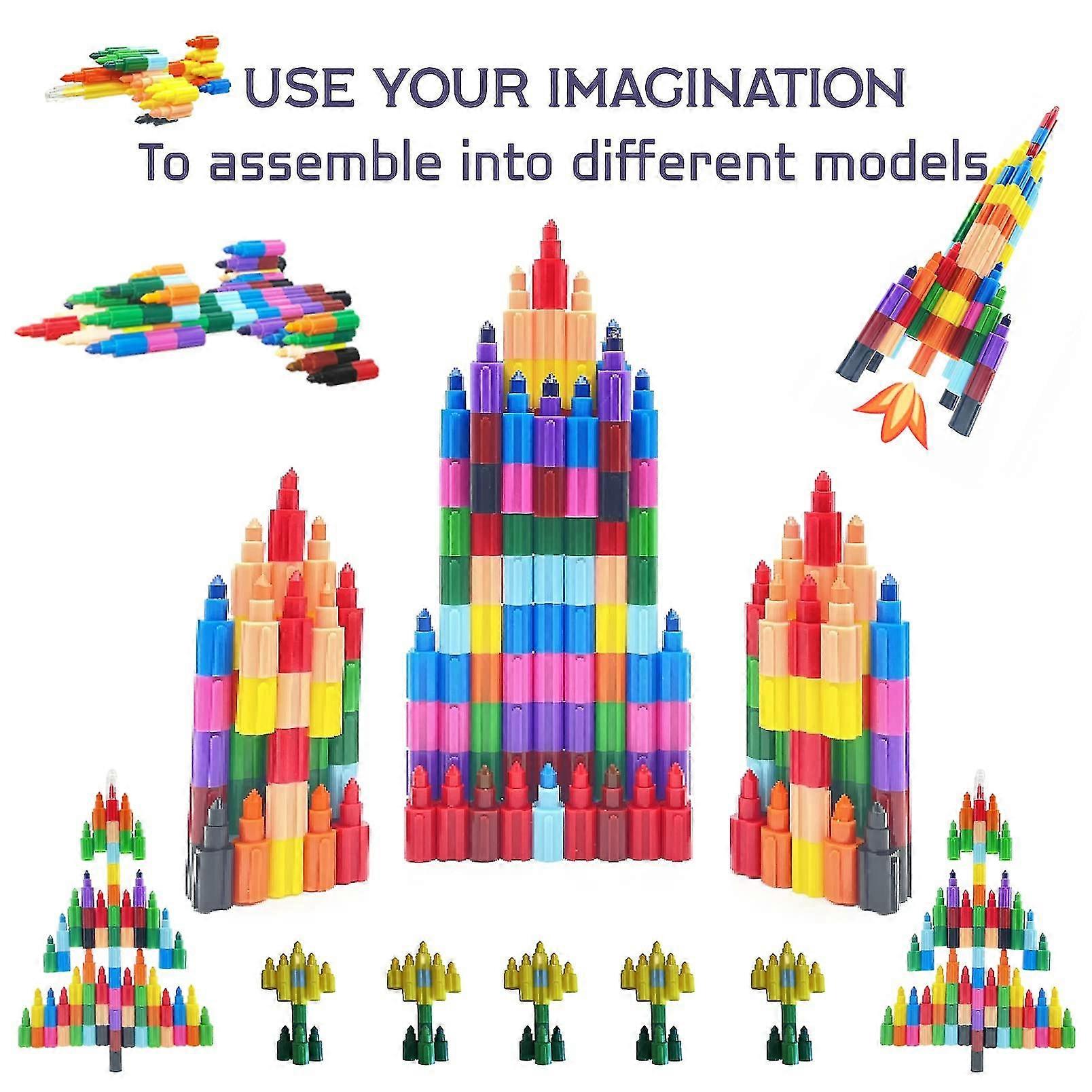 Coloring Pencils, Stackable Kids Coloring Pencils Perfect for Kids ...