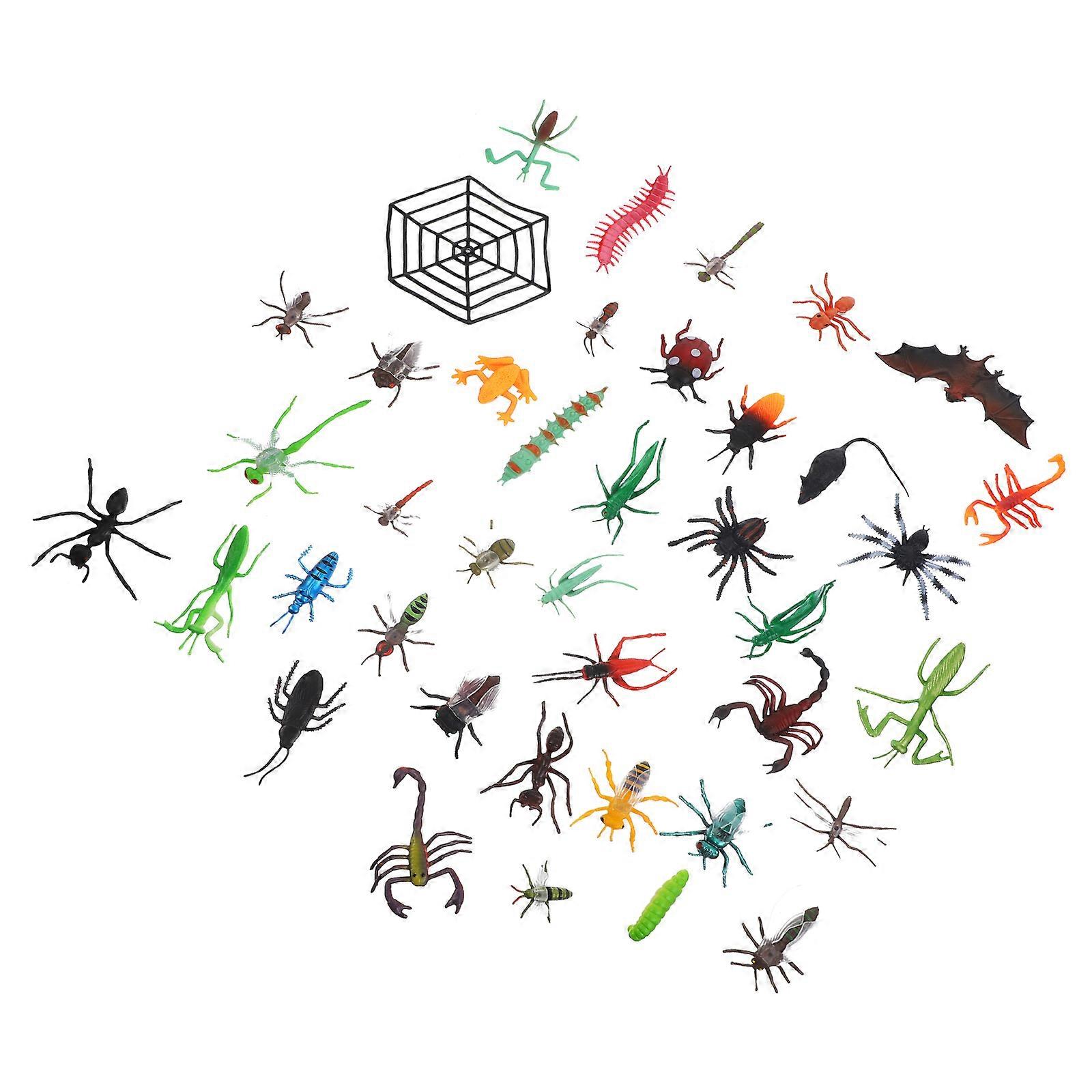 39pcs Fake Bugs Toy Mini Realistic Insects Toys Kids Toddlers ...