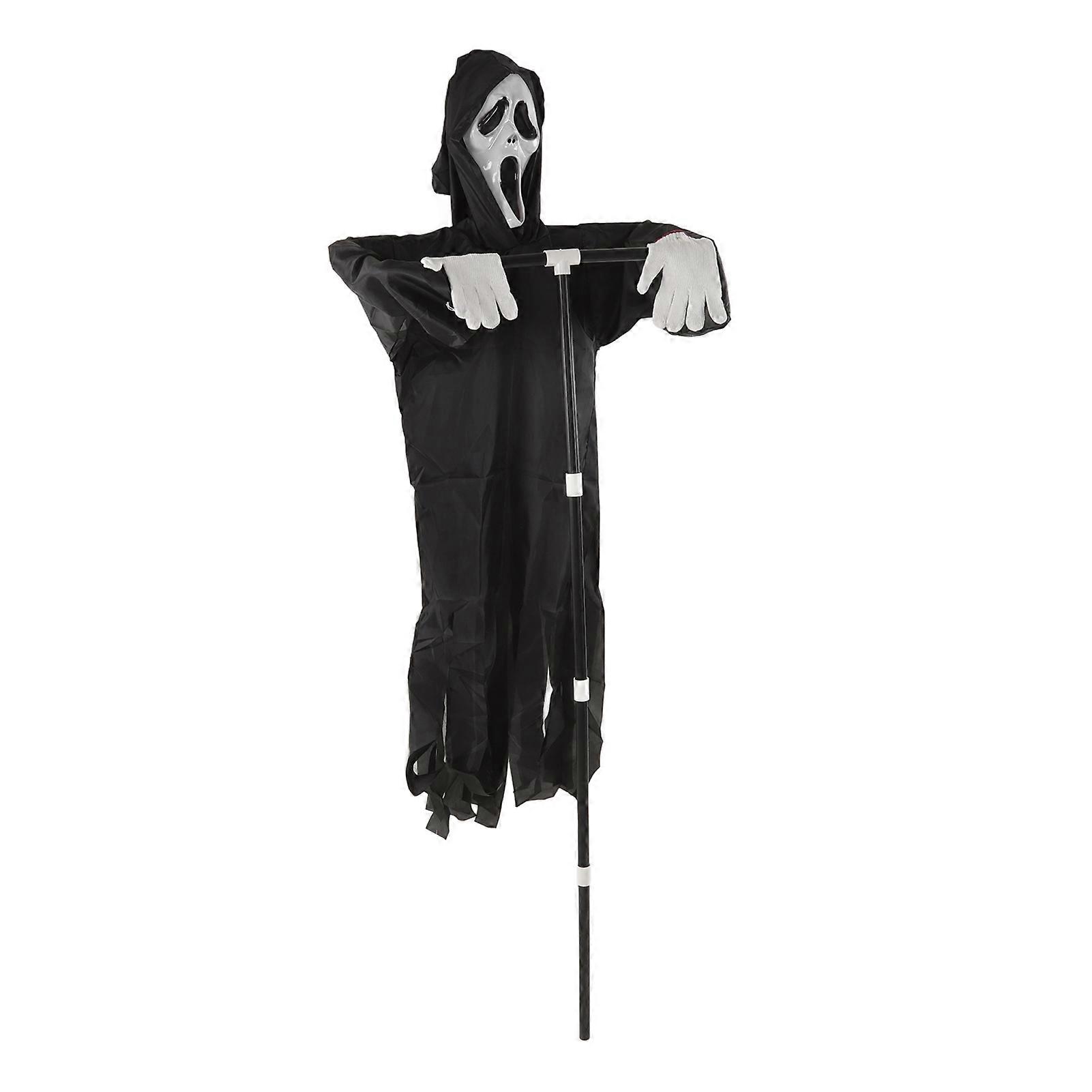 Scream Scarecrow Polyester PVC with Detachable Pole Garden Ghostface ...