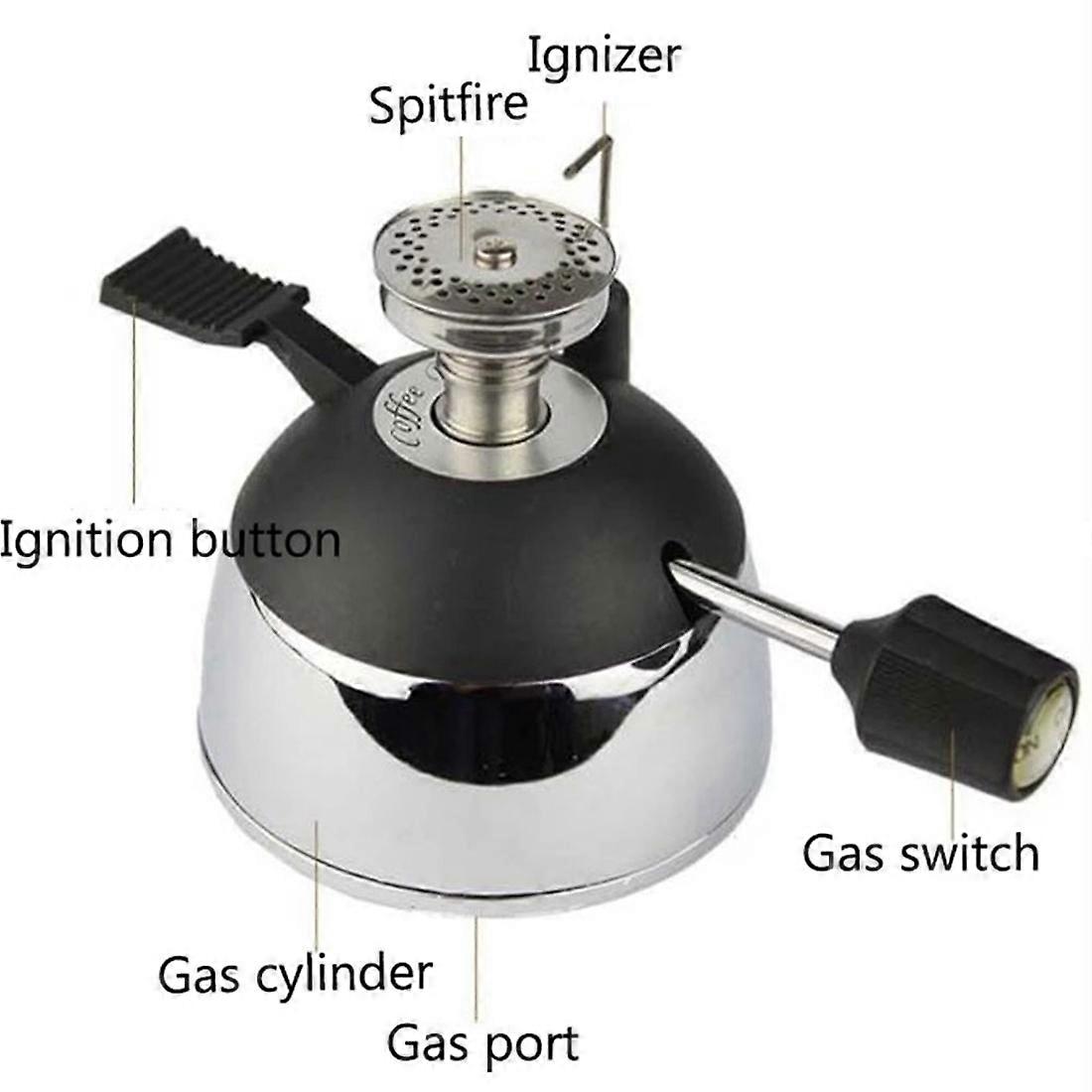 Mini Tabletop Butane Gas Burner with Head for Siphon Coffee Heater ...