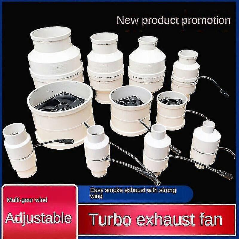 Home Silent Inline Pipe Duct Fan Bathroom Kitchen Ventilation Toilet ...