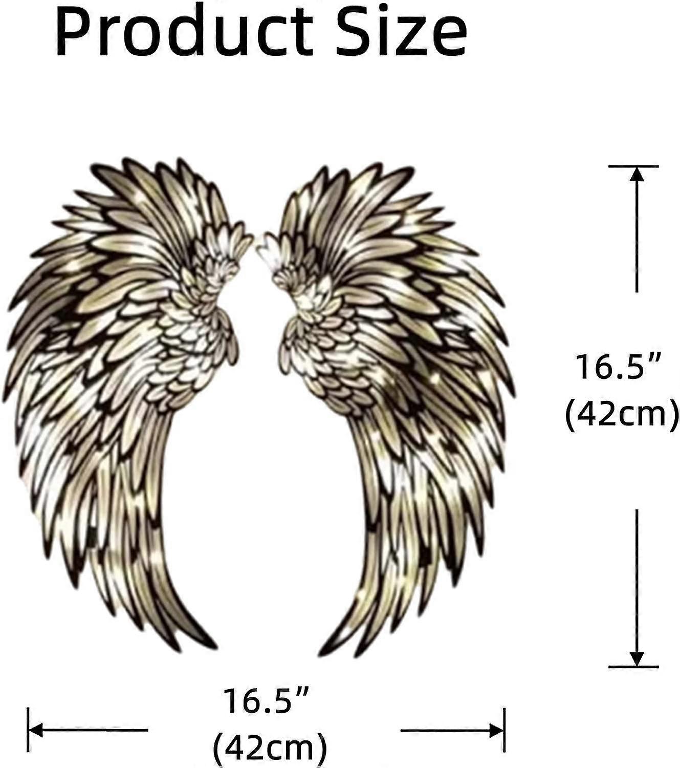 Metal Angel Wings Wall Decor, Led Angel Wings Wall Sculpture, Glowing ...