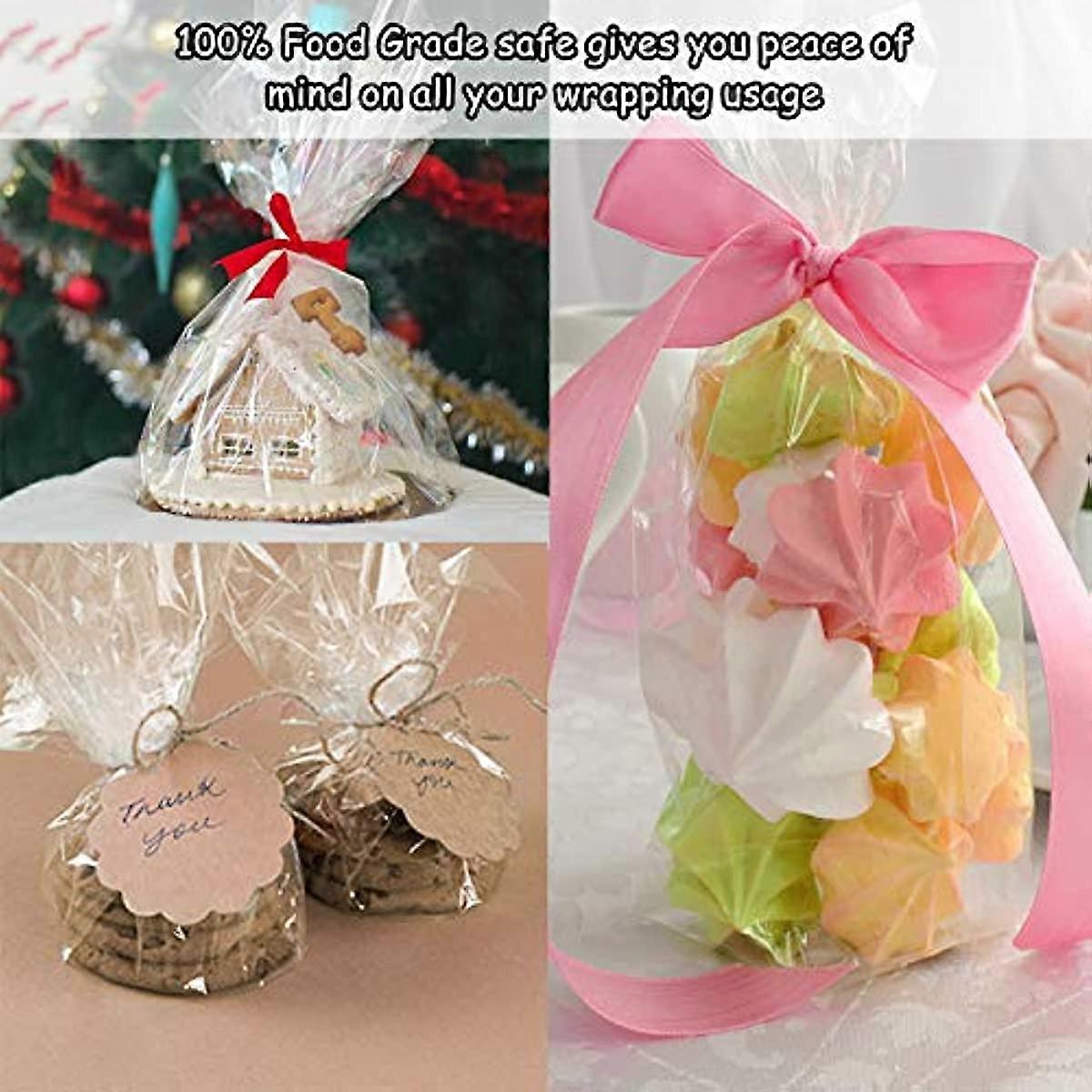 Cellophane Wrap Roll 40cm Wide by 30m Long Food Safe Clear Plastic ...