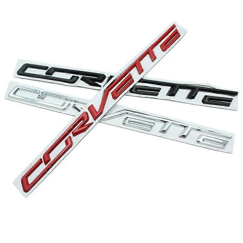 Car 3D Metal Decals Sticker For Chevrolet Corvette C3 C4 C5 C6 C7 C8 ...