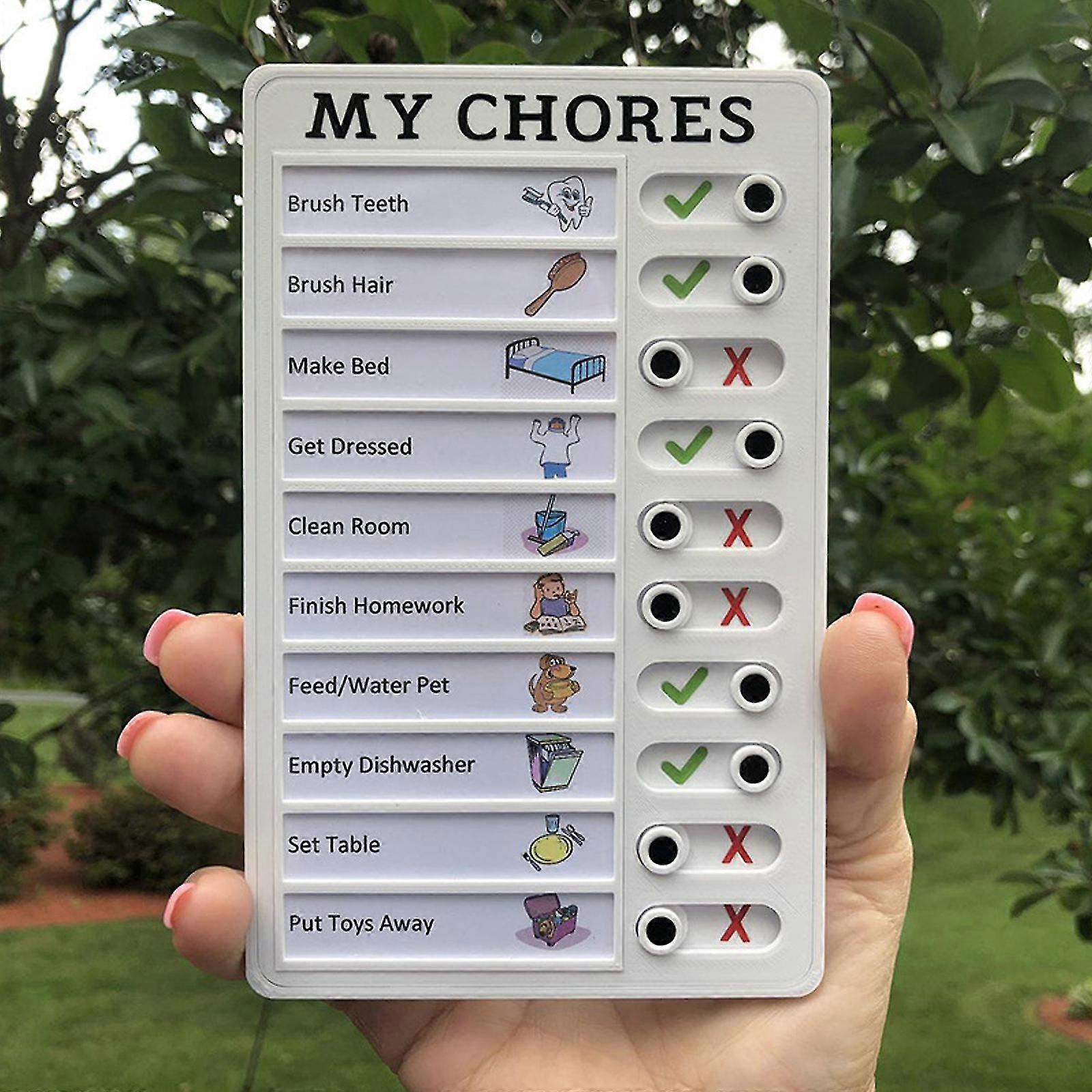 chores Checklist Memo Plastic Board Chore Chart Reusable My Chores ...