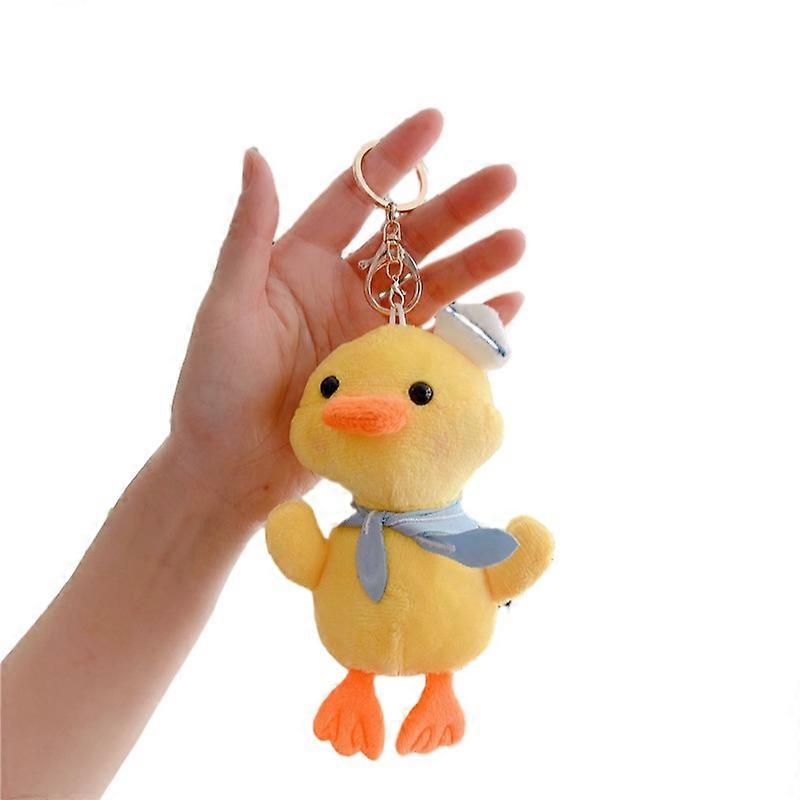 2pcs Duck Ornament Plush Duck Keychains Backpack Hanging Key Pendants ...