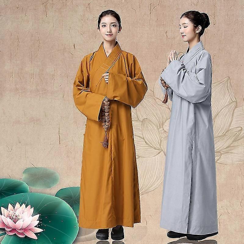 Buddhist Monk Robes Female Uniform Zen Clothing Shaolin Monk Clothes ...
