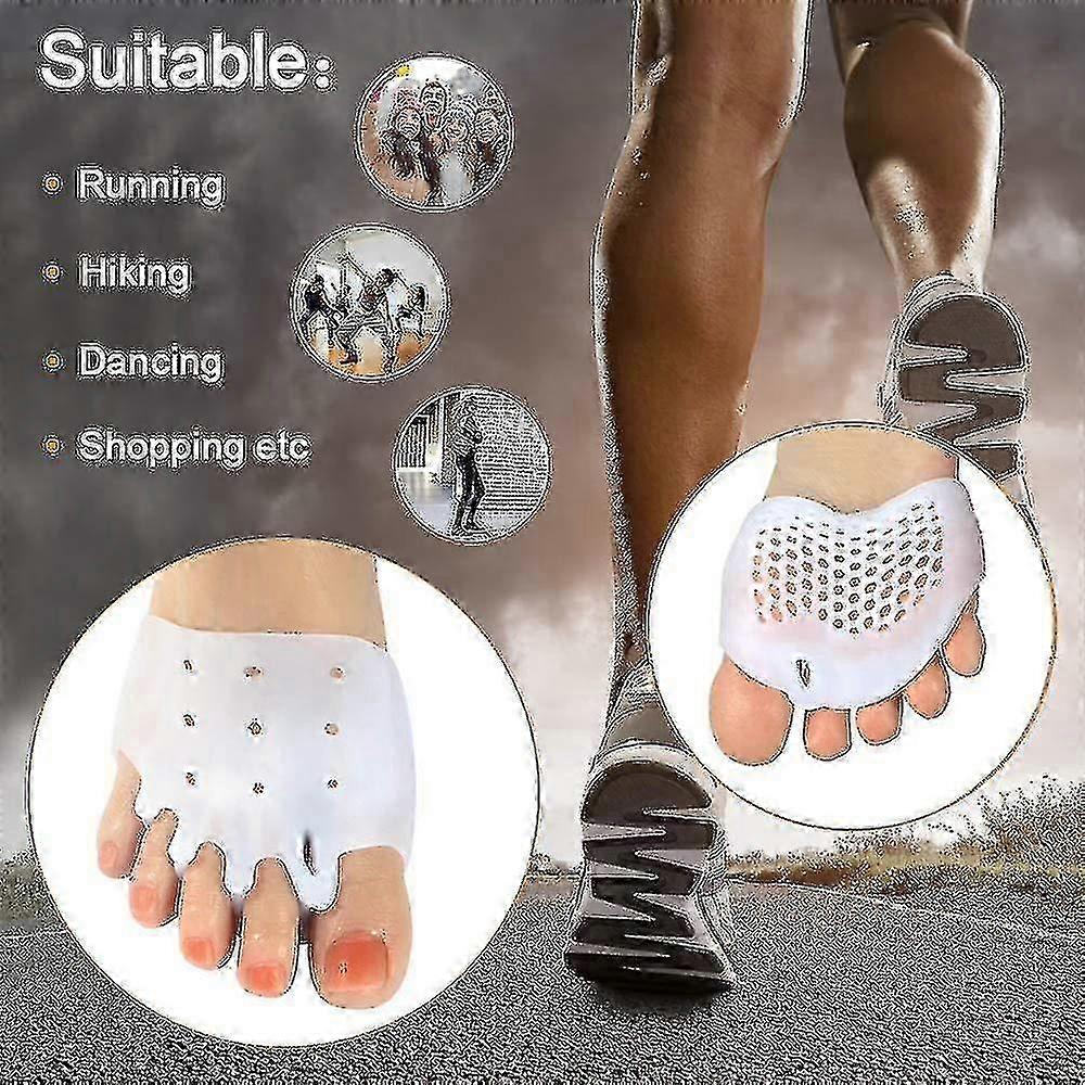 Gel Metatarsal Pads 6pcs, Ball Of Foot Cushions With Breathable ...