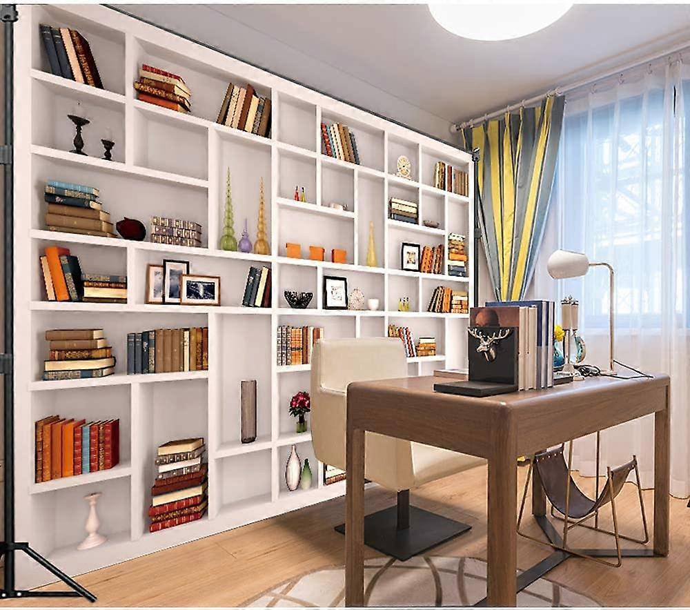 UBIUO 7x5ft White Bookshelf Backdrop Bookcase Backdrops Office Backdrop ...