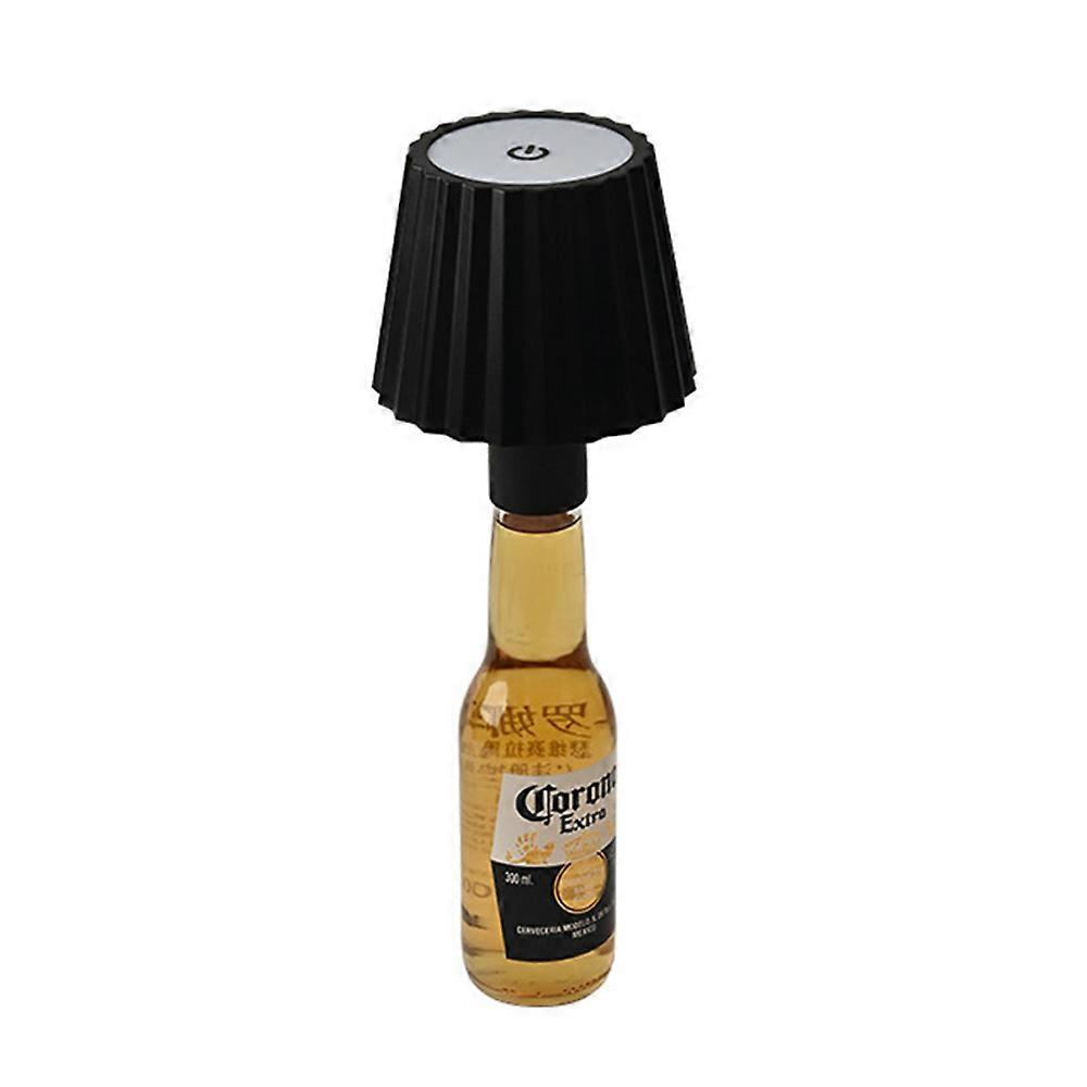 Portable LED Wine Bottle Lamp Head Table Lamp Removable Charging Decor ...