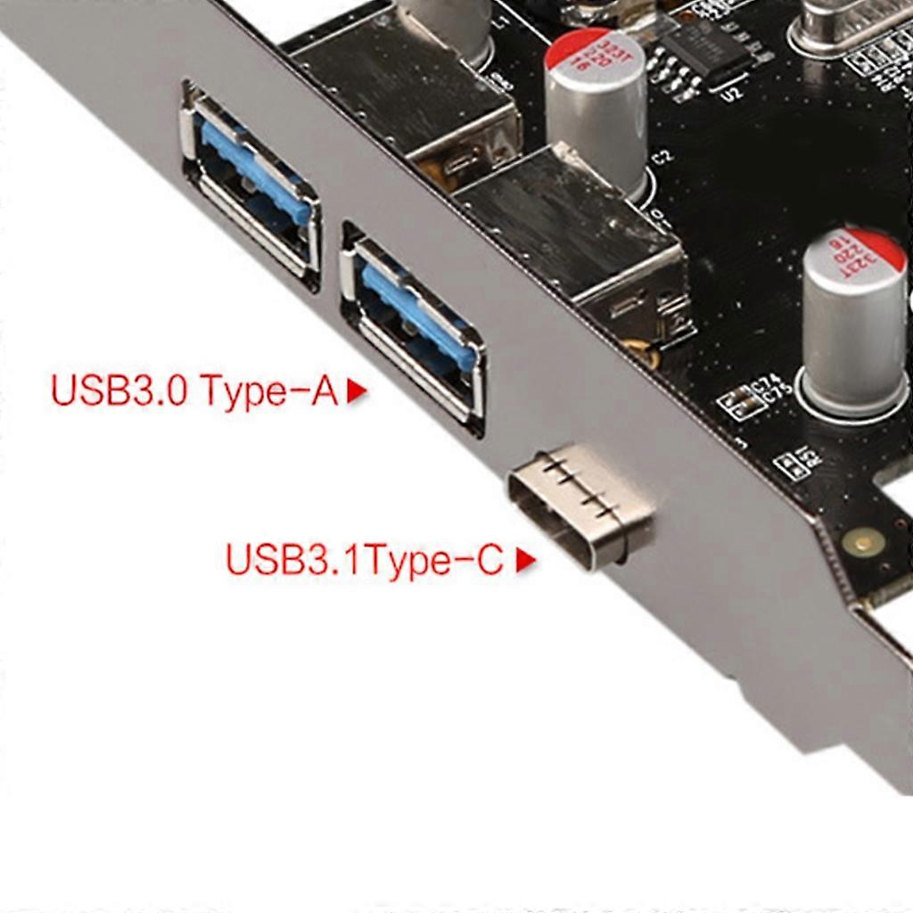 2Power Port Usb3.0 TypeA PCIe to USB Expansion Card for Desktop ...