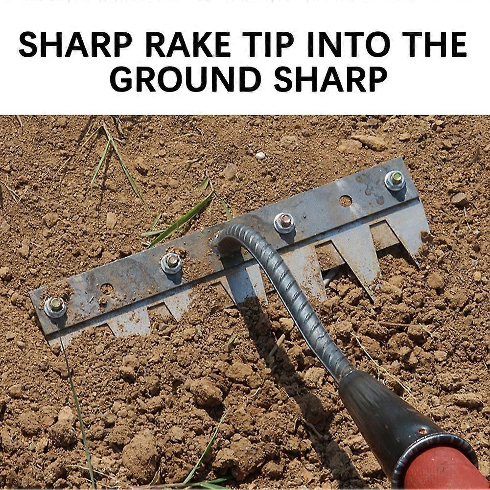Iron Rake for Weeding Lightweight Ergonomic Weeding Tool for Backyard ...