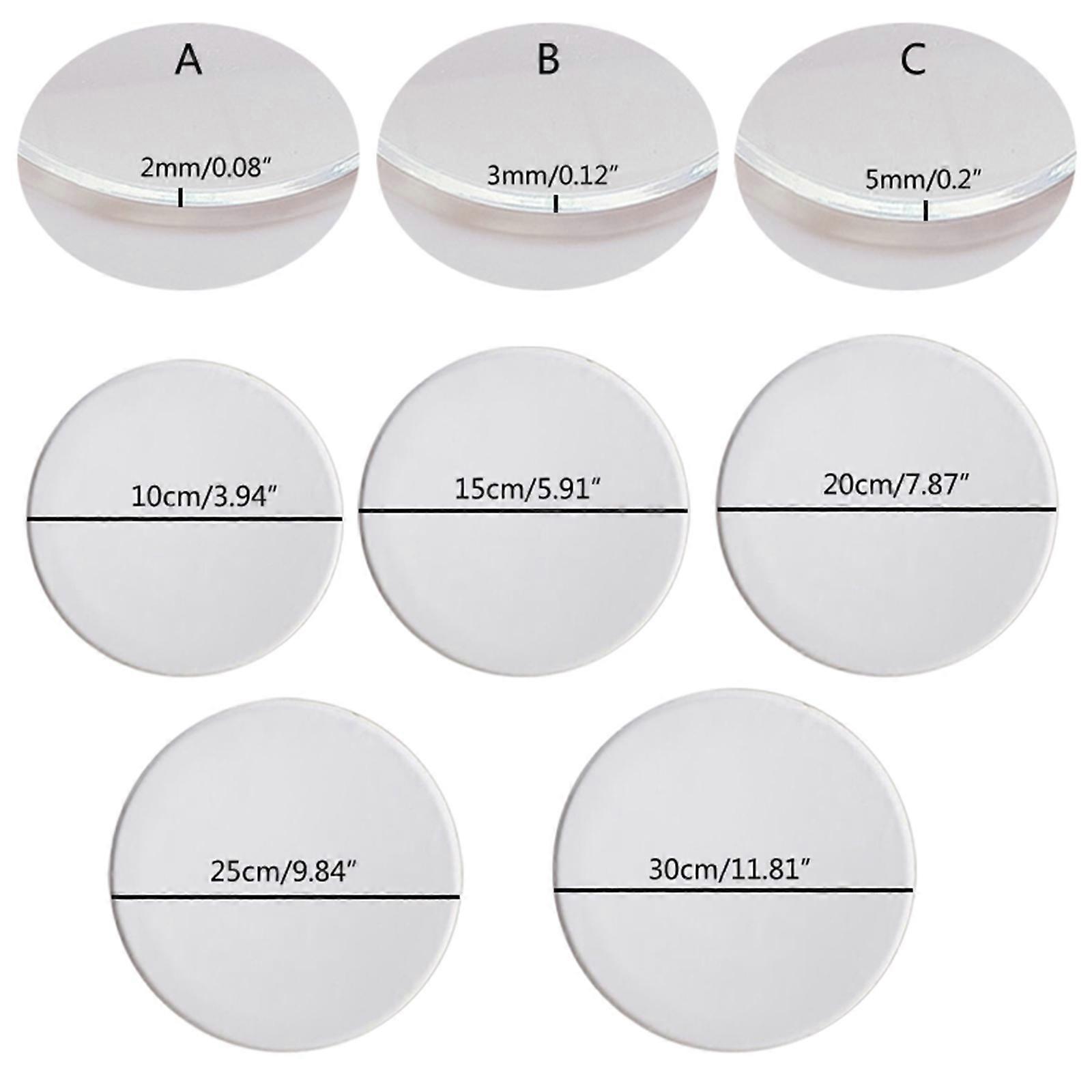 Round Acrylic Backdrop Panel Plexiglass Sheet Round Cake Disc ...