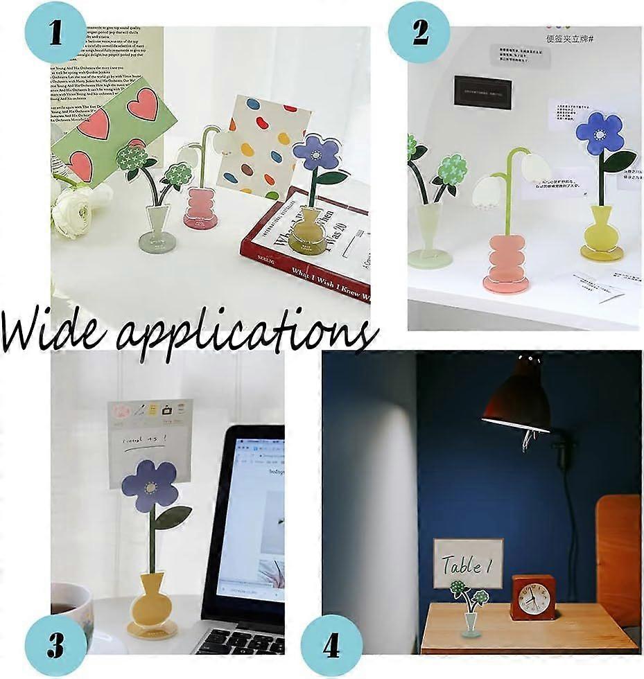 3Style Desk Memo Holder Stand Set Flower Table Photo Display Memo ...