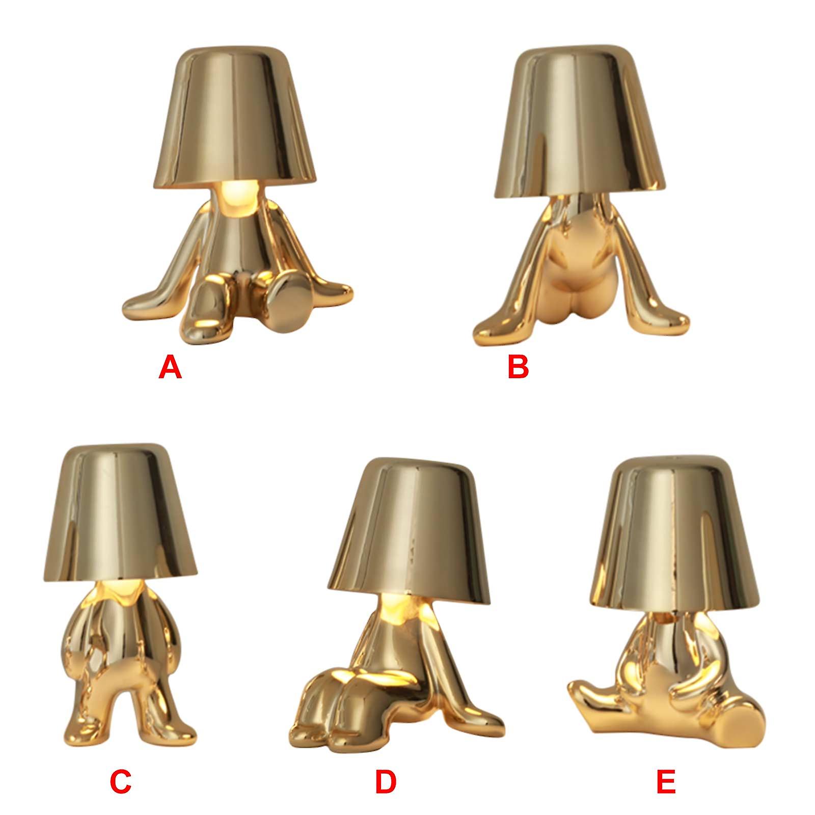 Thinker Lamp Gold - Unique Character Lamp For Living Room, Bedroom ...