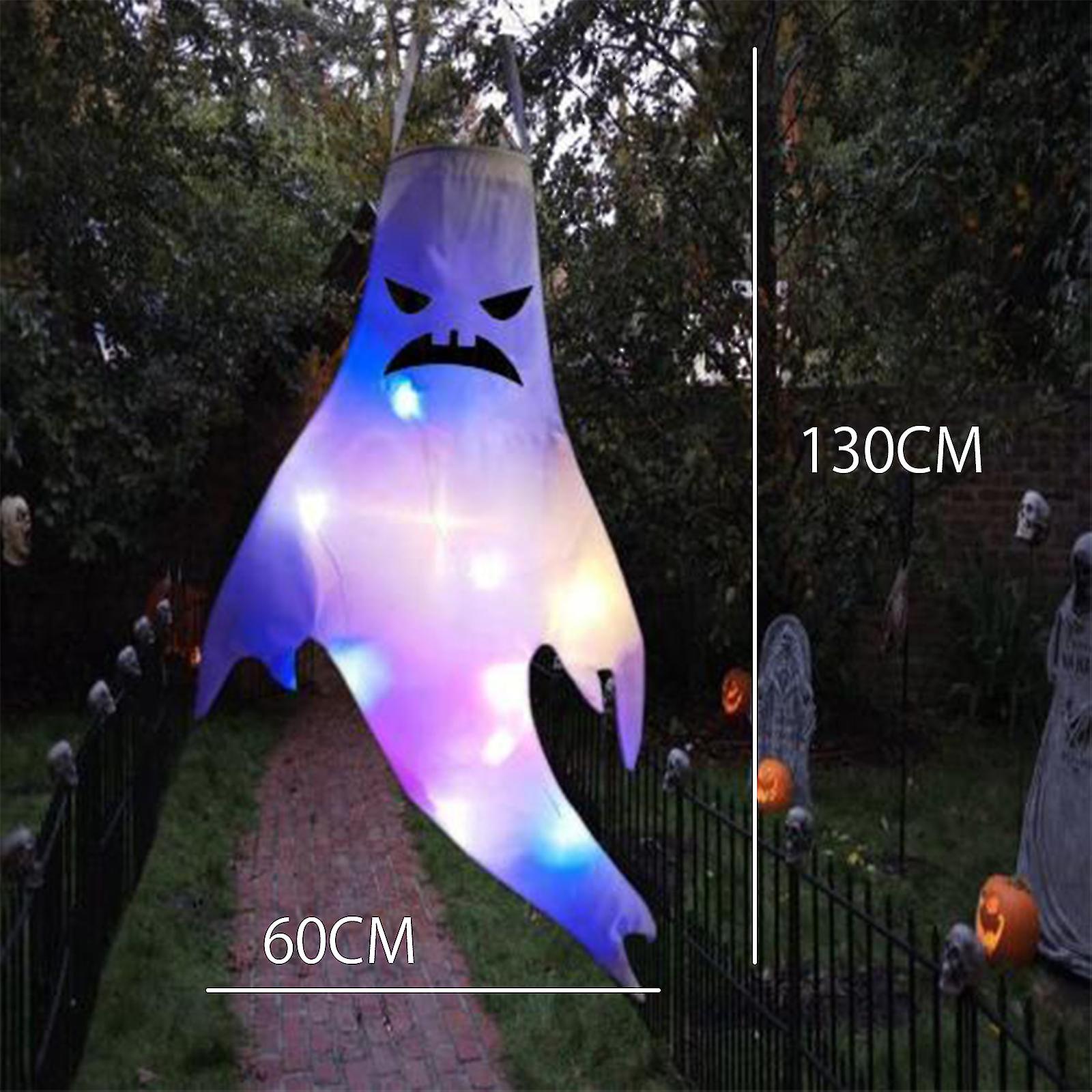 Halloween Large Size Led Outdoor Light Battery Powered Skeleton Ghost ...