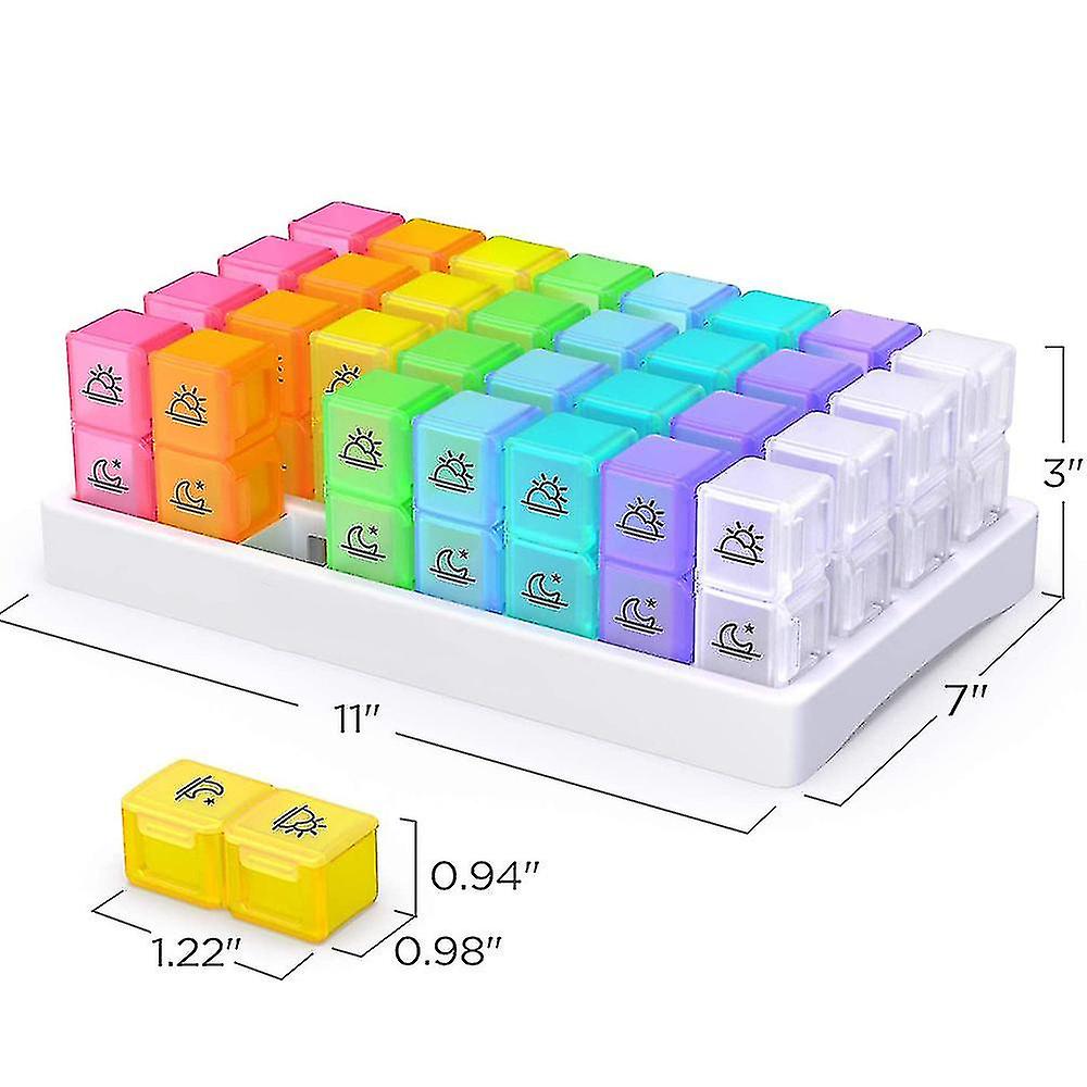 Monthly Pill Organizer 31 Day Pill Box Organizer, Daily Pill Case With ...