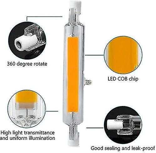 R7s Bulb 118mm Led 20w Dimmable Cool White 4000k Double Ended J Type ...