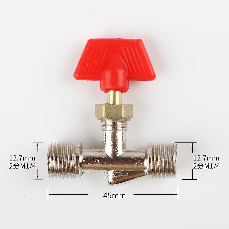 5 Pcs Valve Air Compressor Needle Valve 1/4in Float Ball Valve ...