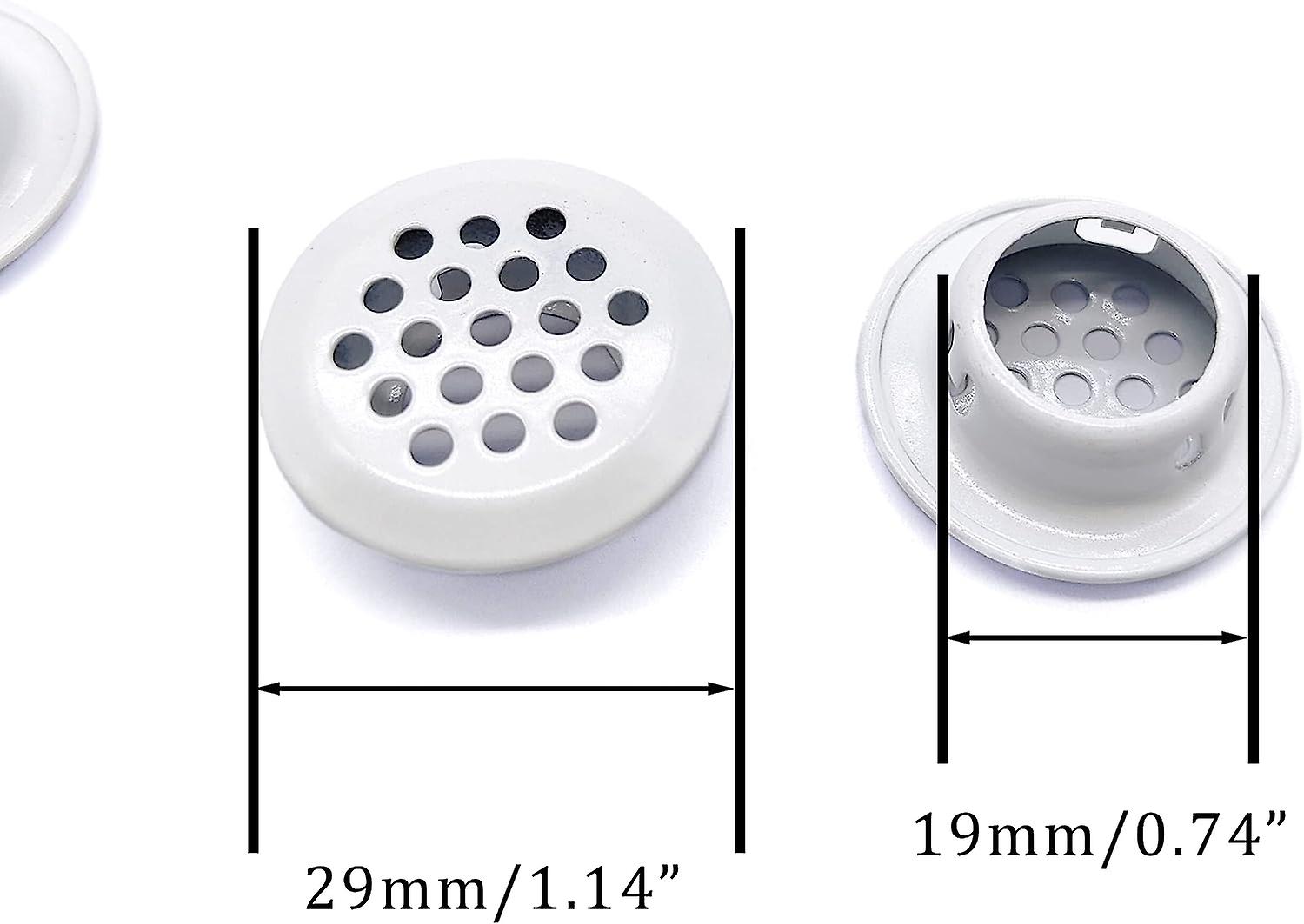 20Pcs Air Vents 19mm Circular Soffit Vent Stainless Steel Round Vent ...