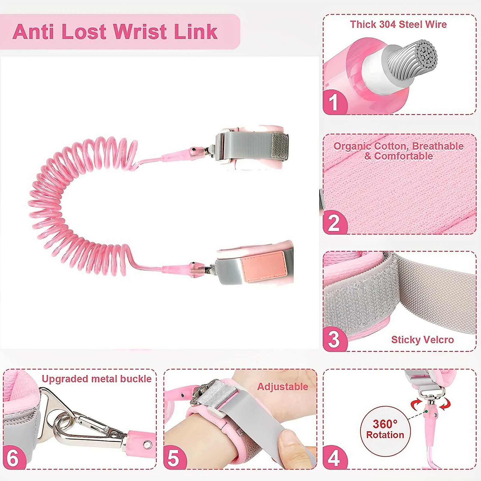 3 In 1 Toddler Harness Leashes- Baby Leash&anti Lost Wrist Link Kids ...