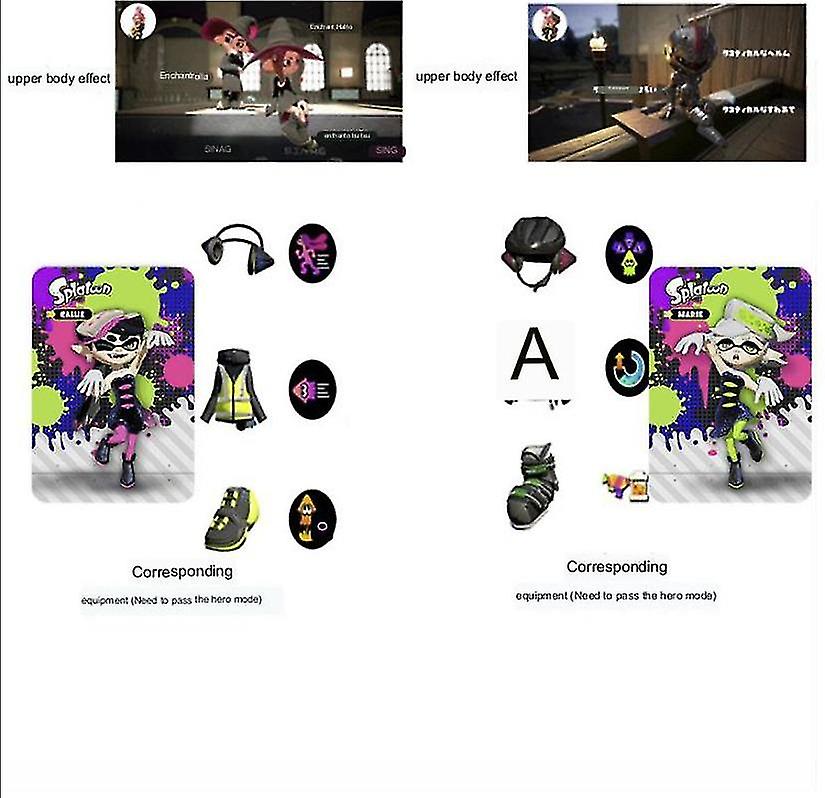 New 20pcs Switch Splatoon 3amiibo Card Splatoon1-3 Generation Universal ...