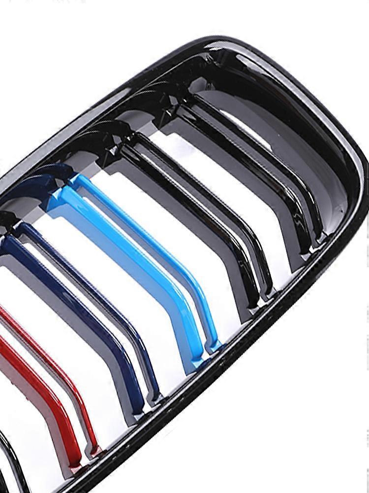 M3 Front Bumper Kidney Grill Carbon Fiber All Black Gloss Tri Color M ...