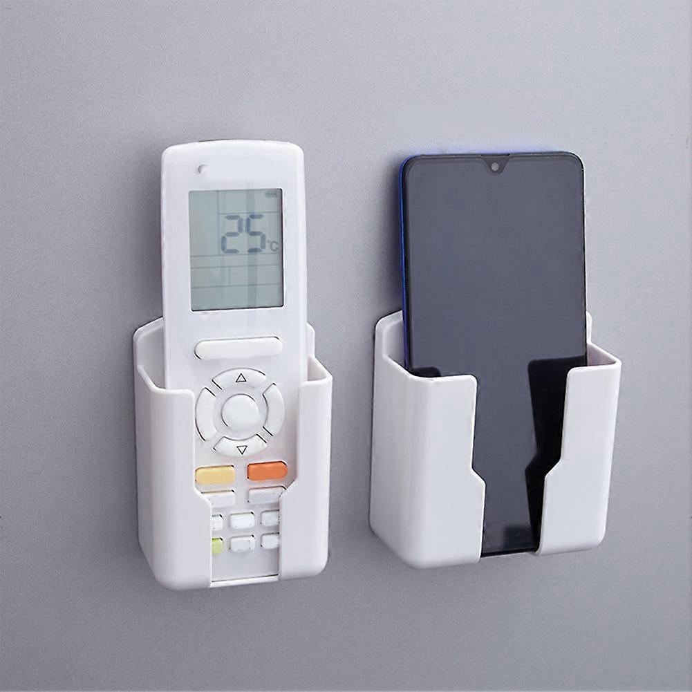 1pcs Air Conditioner Remote Holder Universal White Wall Mounted Box ...