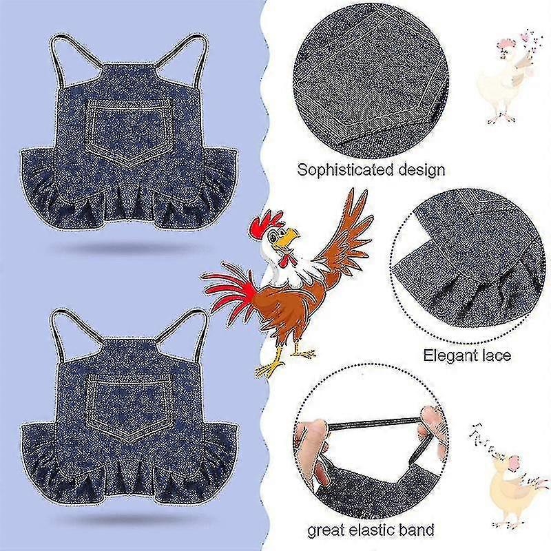 3 Pack Adjustable Chicken Saddle Chicken Jacket Hen Apron With Elastic ...