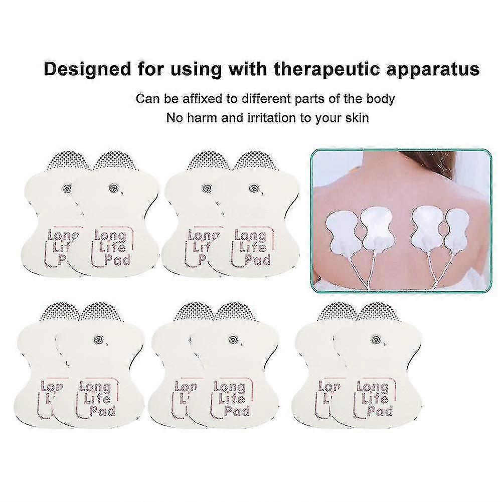 10x Electrode Replacement Pads For Omron Massagers Long Life Pad ...