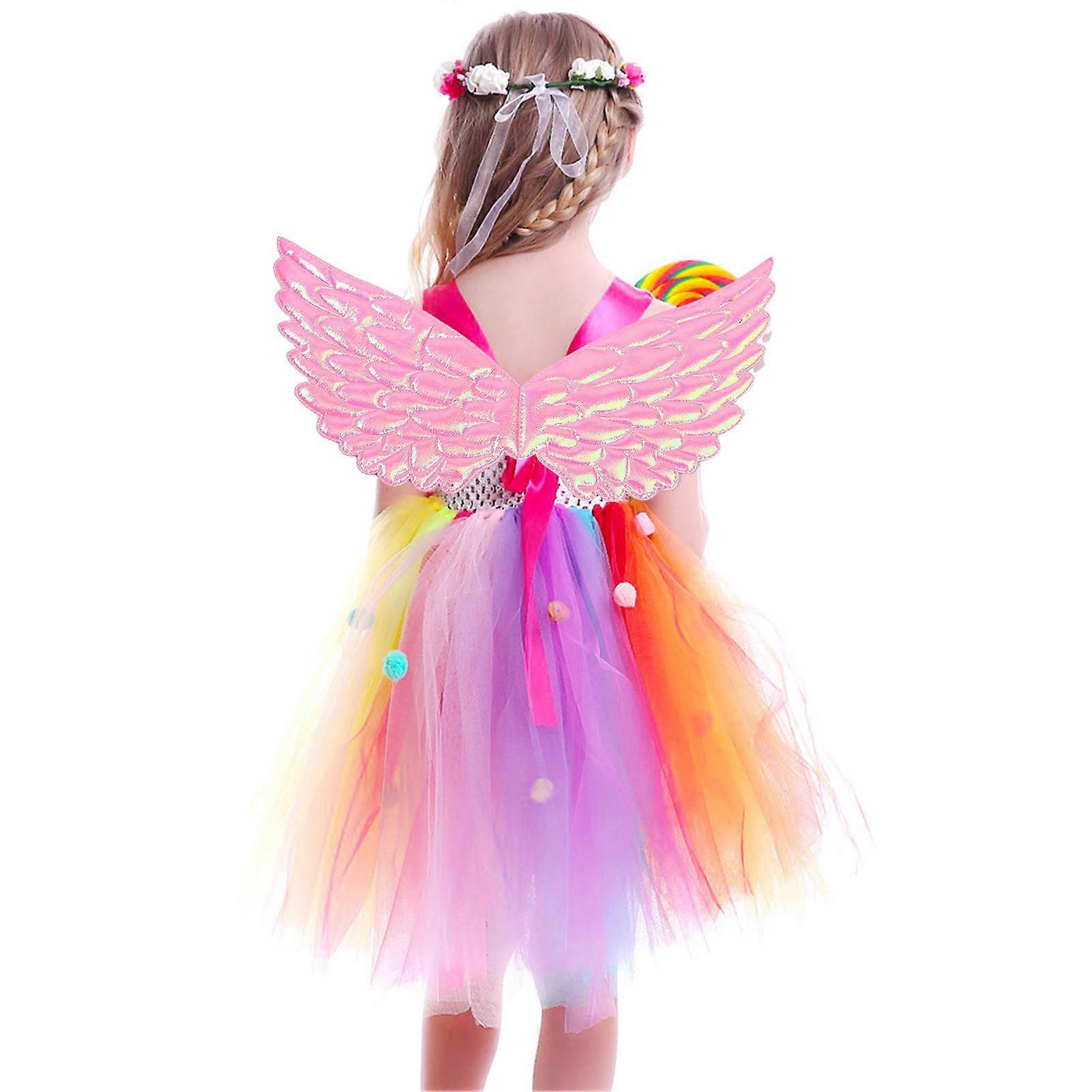 Children Performance Angel Wings Colorful Princess Look Lightweight ...