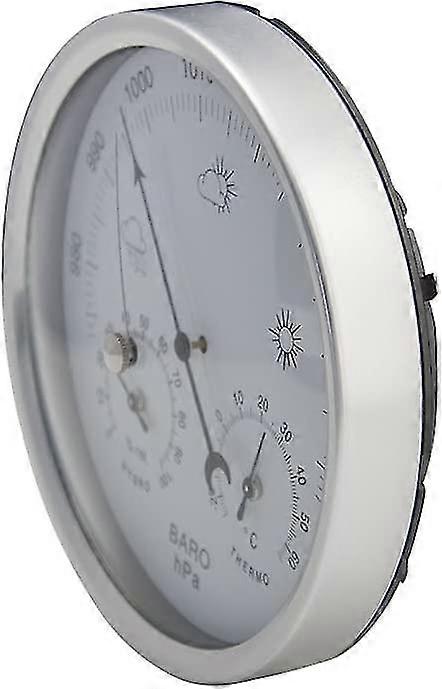 Dial Type Barometer With Thermometer Hygrometer Weather Station ...
