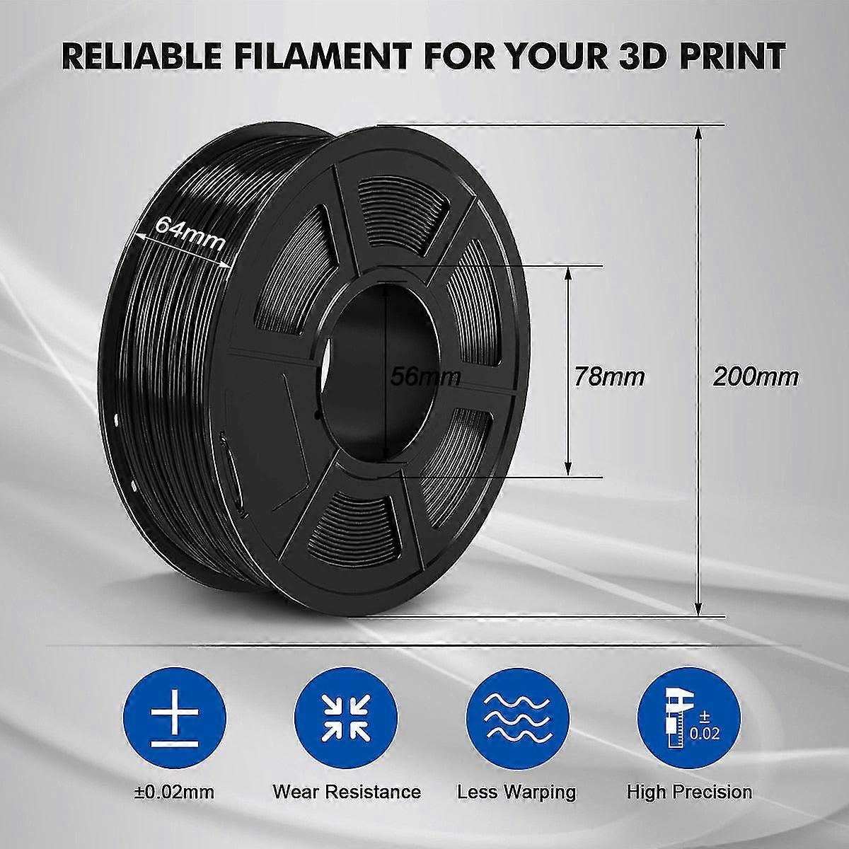 10 Color pla 3d filament pla material 1kg 1.75mm wood filament suitable ...