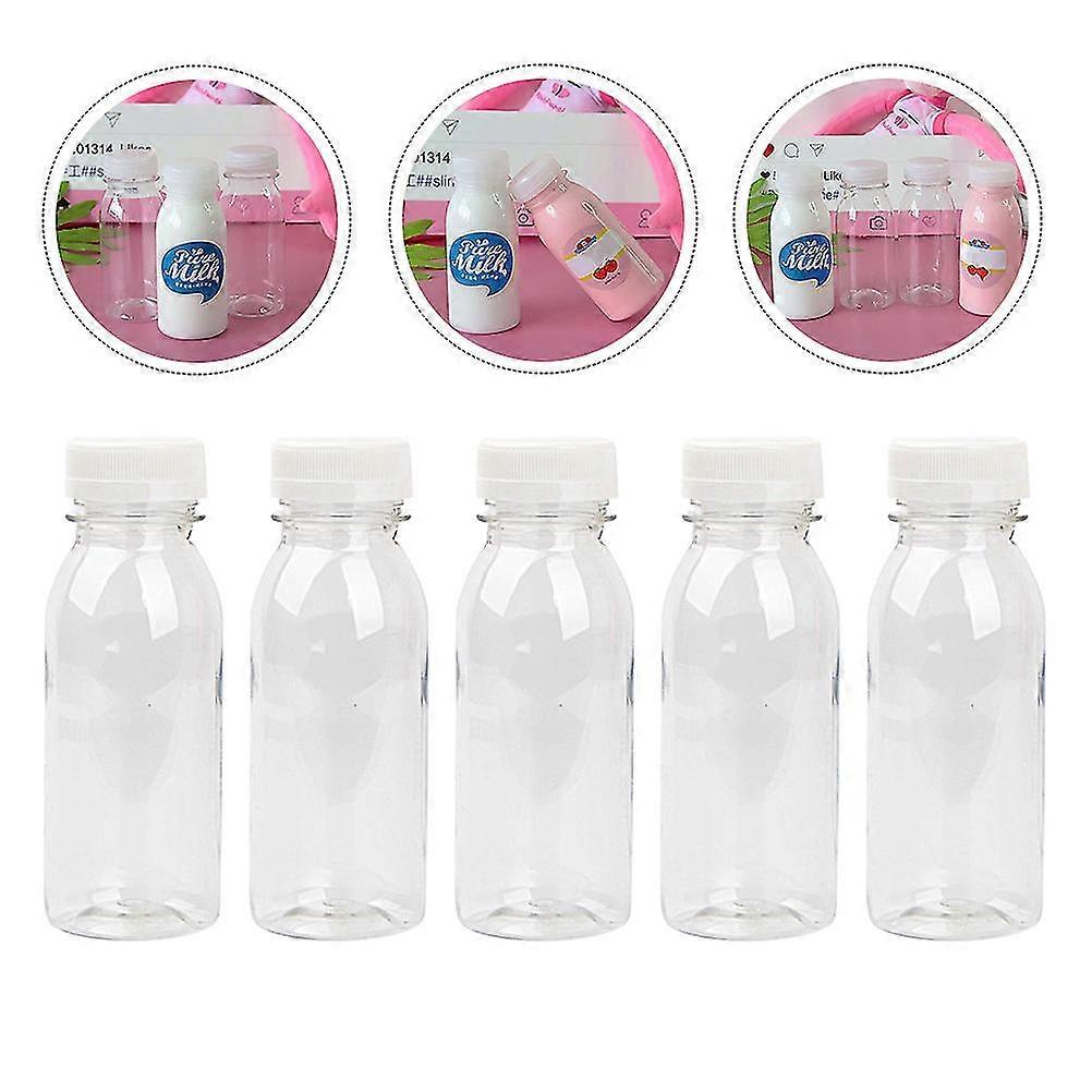 12 Pcs Smoothie Containers Lids Beverages Bottles Plastic Drink Bottles ...