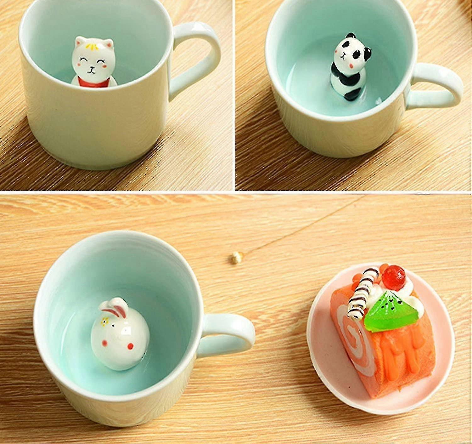 3d Coffee Mug Cute Animal Inside Cup Christmas Birthday Gift For Boys ...