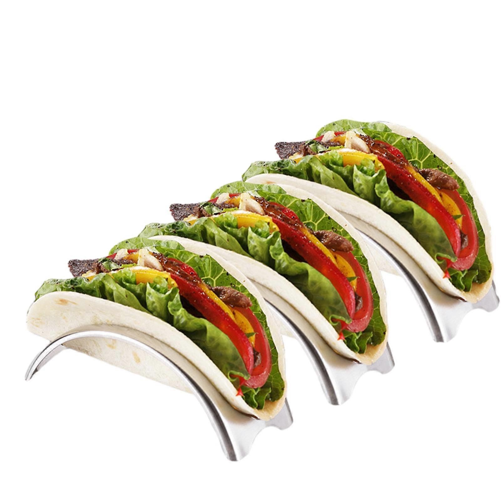 Holder Stand Set of 12 Stainless Steel Taco Holders for Soft Hard Shell ...