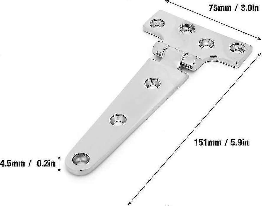 Thickened Stainless Steel Hinges Leaf T Type Hinge Home Gate Door ...