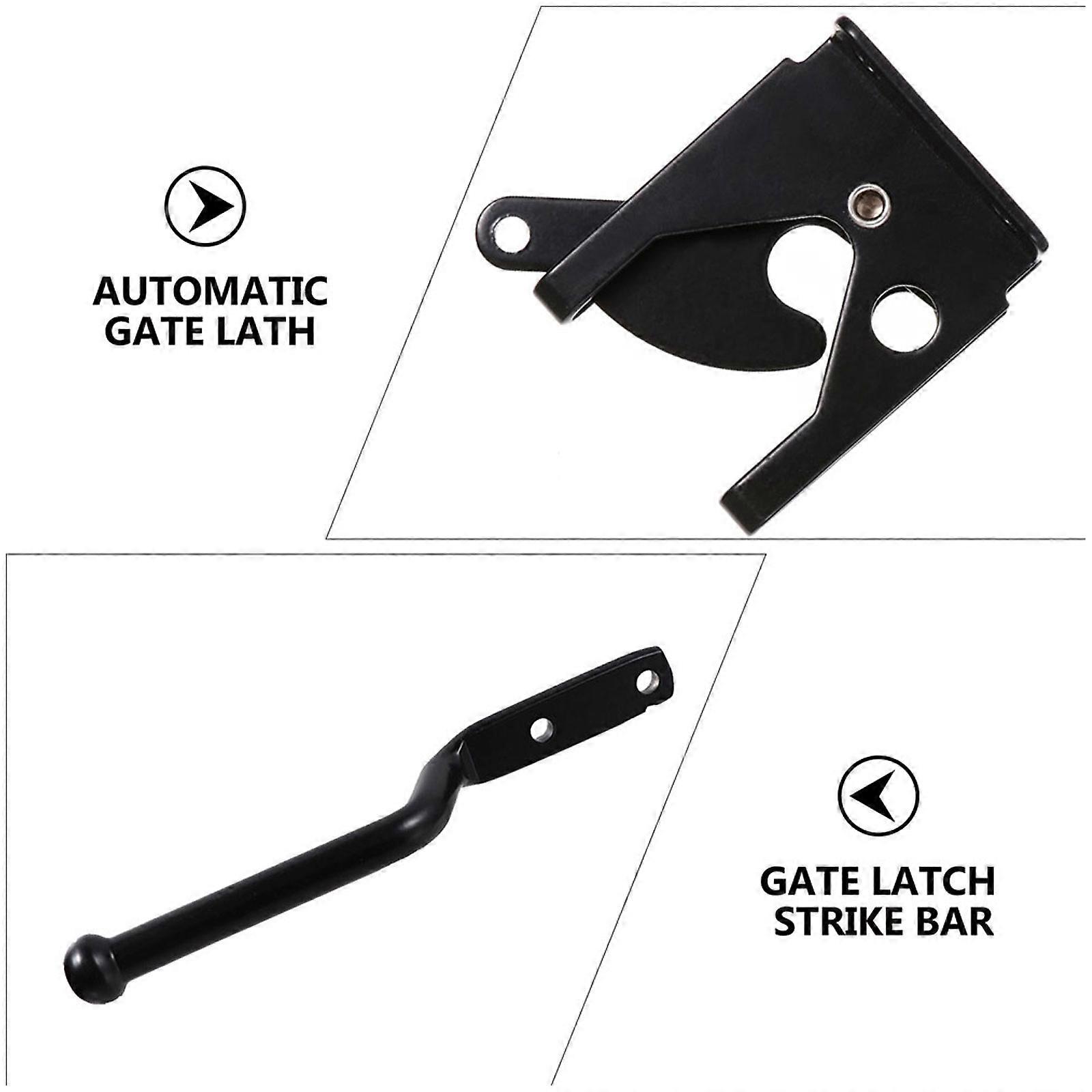 Automatic Door Lock Latches Fence Metal Bolt Lock Door Buckle Lock ...