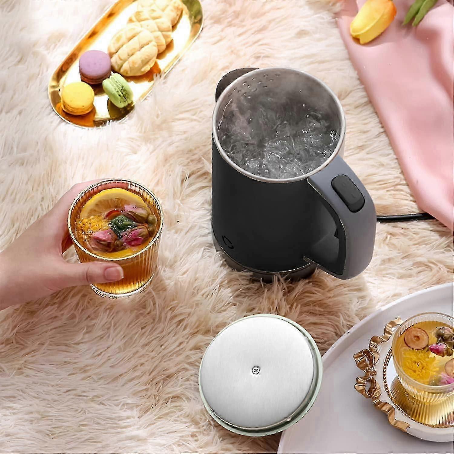 Kettle Stainless Steel, Mini Travel Kettle For 0.8 Liter, 600 Watt ...