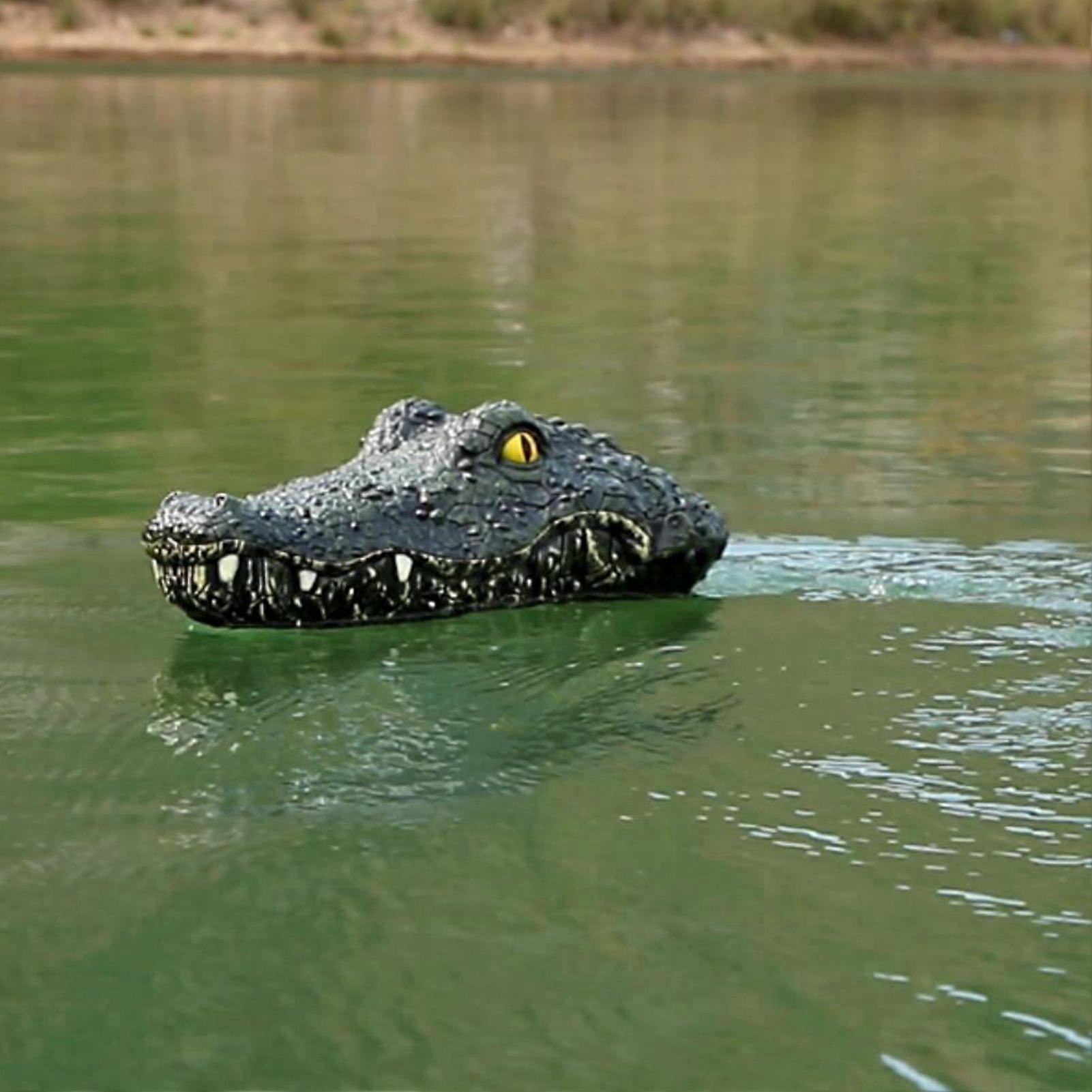 JJRC RC Boat Simulation Crocodile Electric Racing Boat for Pools 2.4G ...