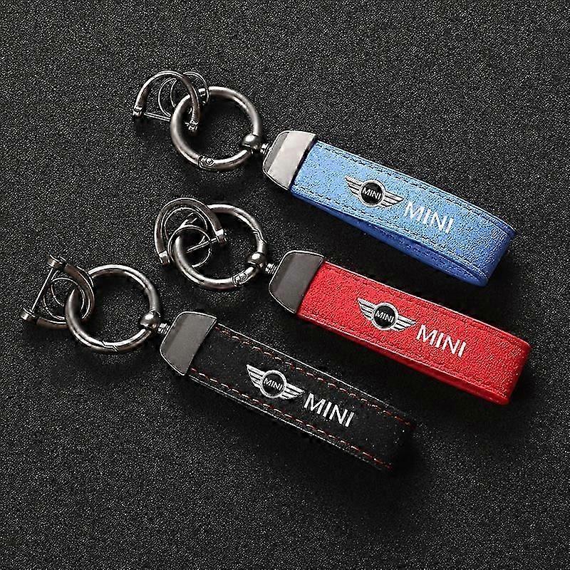 Car Interior Suede Metal Buckle Car Keychains Business Gift with Brand ...
