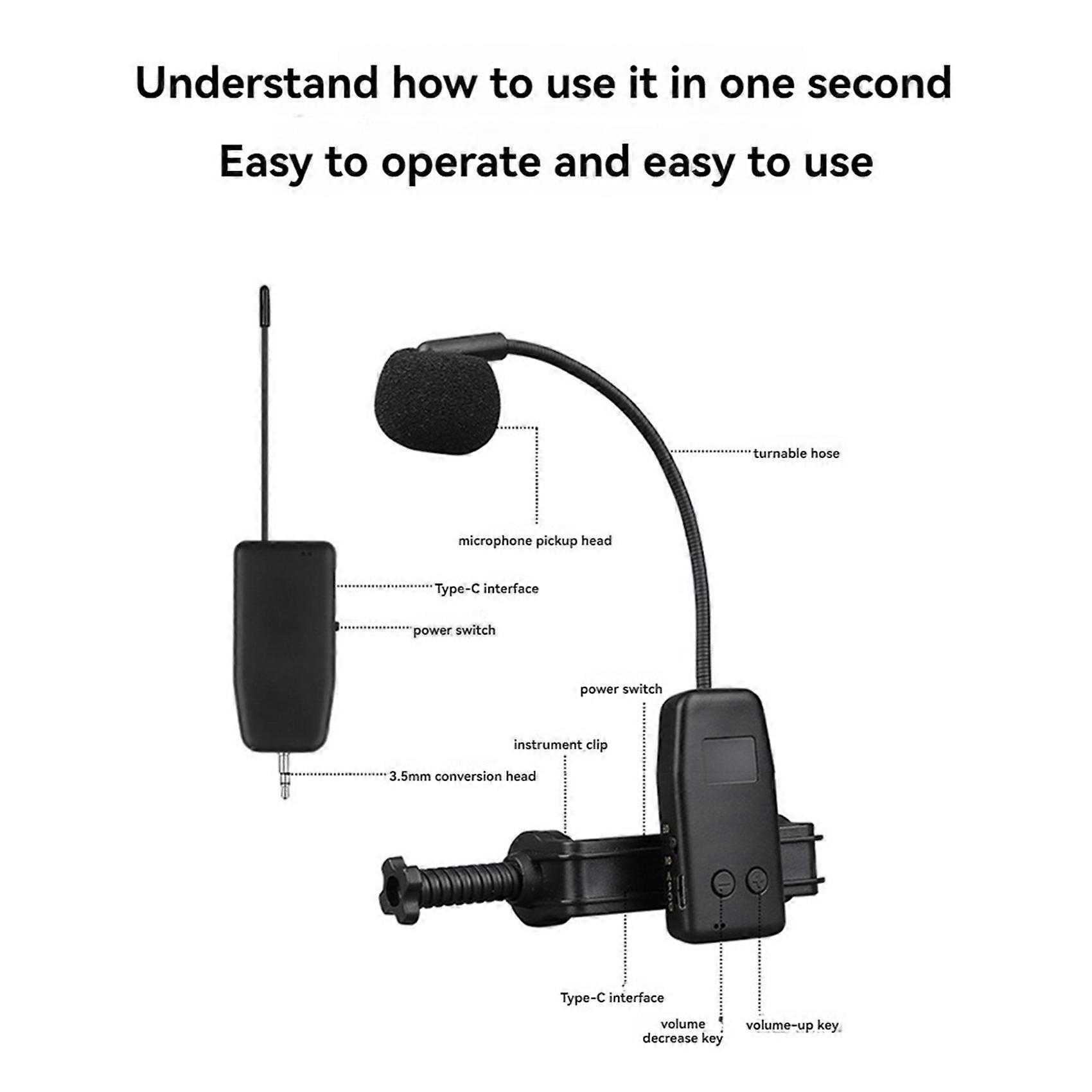 Violin Wireless Microphone Musical Inst ent Microphone Stage ...