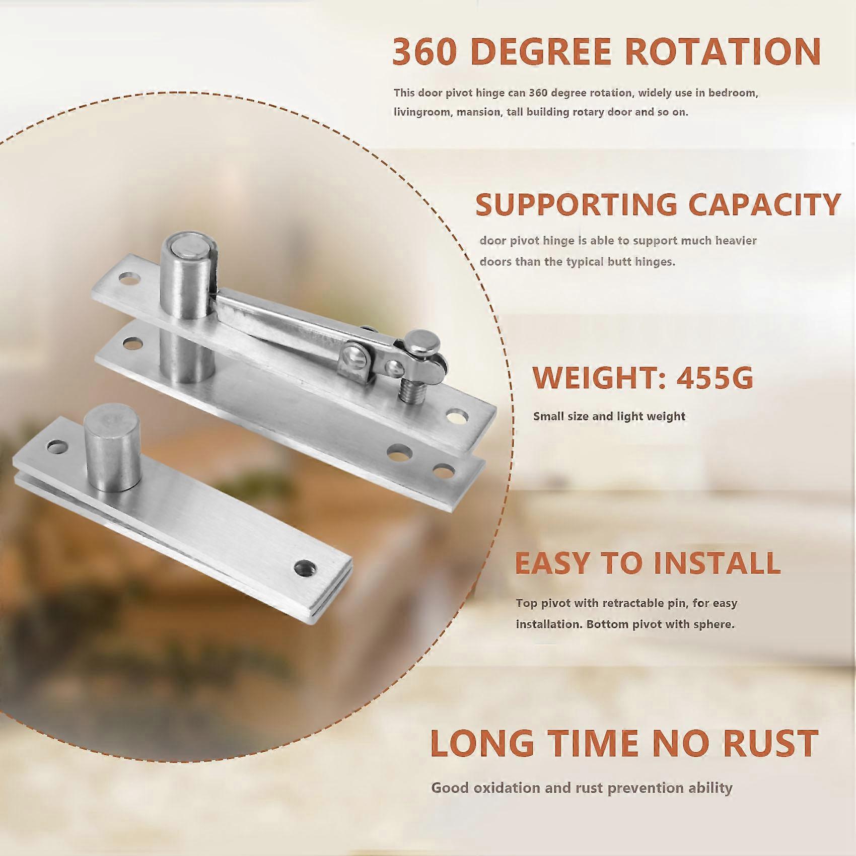 Stainless Steel Pivot Door Hinge Heavy Duty Pivot Hinge for Wood Doors ...