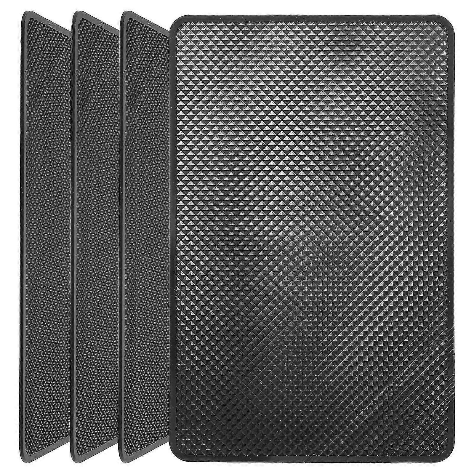 4Pcs Auto Dashboard Sticky Mat Anti-slip Car Interior Pad for Mobile ...